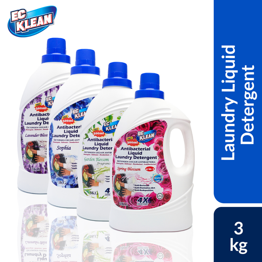 EC KLEAN Laundry Liquid Detergent-3KG | Shopee Malaysia