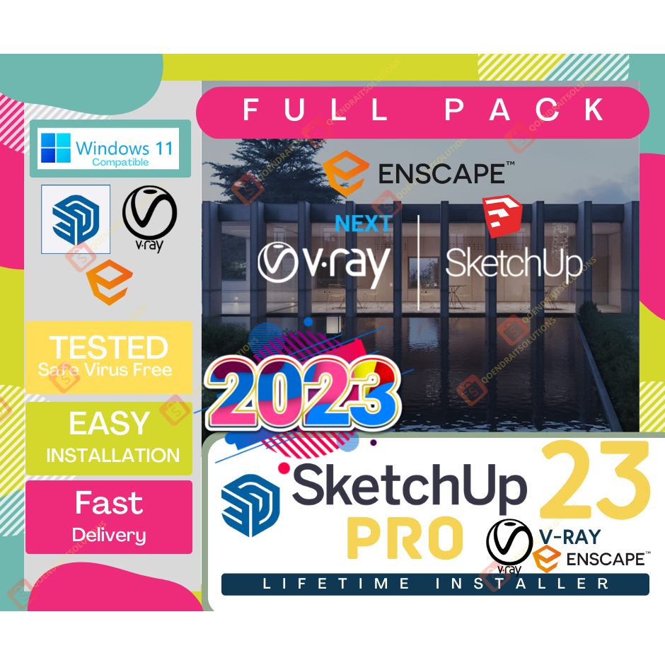 Sketchup Pro 2023 v23 + VRAY Next 6 + Enscape | 𝟮𝟬𝟮𝟯🔥 𝙑𝙞𝙙𝙚𝙤 ...