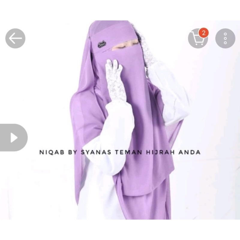 Niqab Ninja SYANAS Berwarna ORIGINAL | Shopee Malaysia