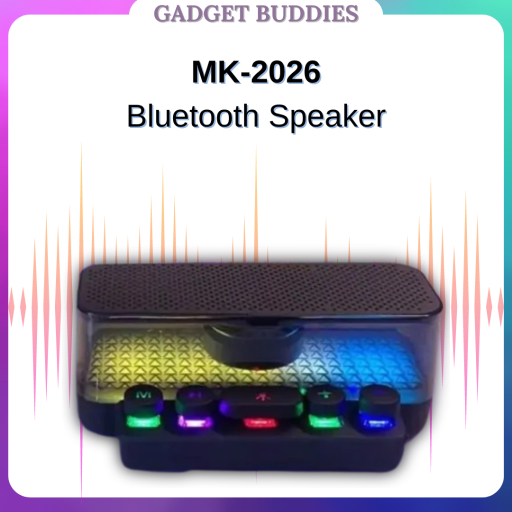 RGB lighting Bluetooth Speaker MX-2026 Wireless Connect PC Android IPhone Compatible | Shopee ...