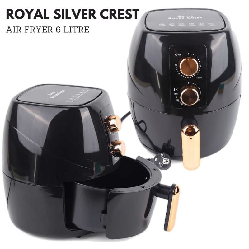 ROYAL SILVER CREST AIR FRYER 6.0 LITRE DR-8806KAPASITI BESAR 6 LITRE 6L | Shopee Malaysia