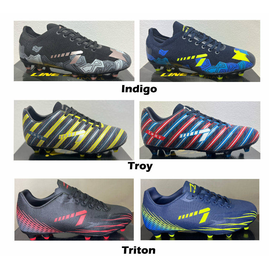 LINE 7 TROY/TRITON/INDIGO/WAVE Unisex Football Soccer Outdoor Boot ...