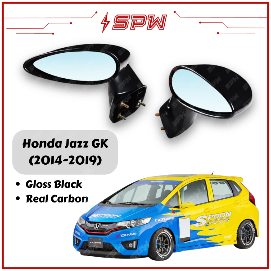 Honda Jazz Fit GK5 (2014-2021) Spoon Side Mirror JDM Racing Car Anti ...