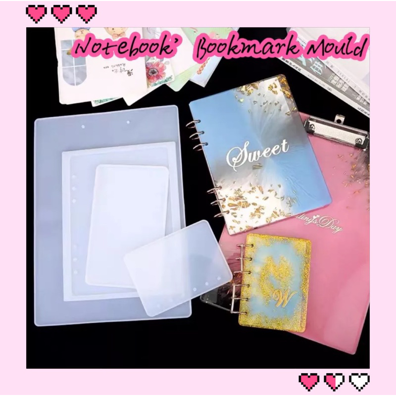 [READY STOCK]A7/A6/A5 Notebook bookmark Shape Silicone Mold Diy Resin ...