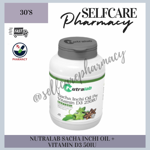 NUTRALAB SACHA INCHI OIL + VITAMIN D3 50IU 30'S | Shopee Malaysia