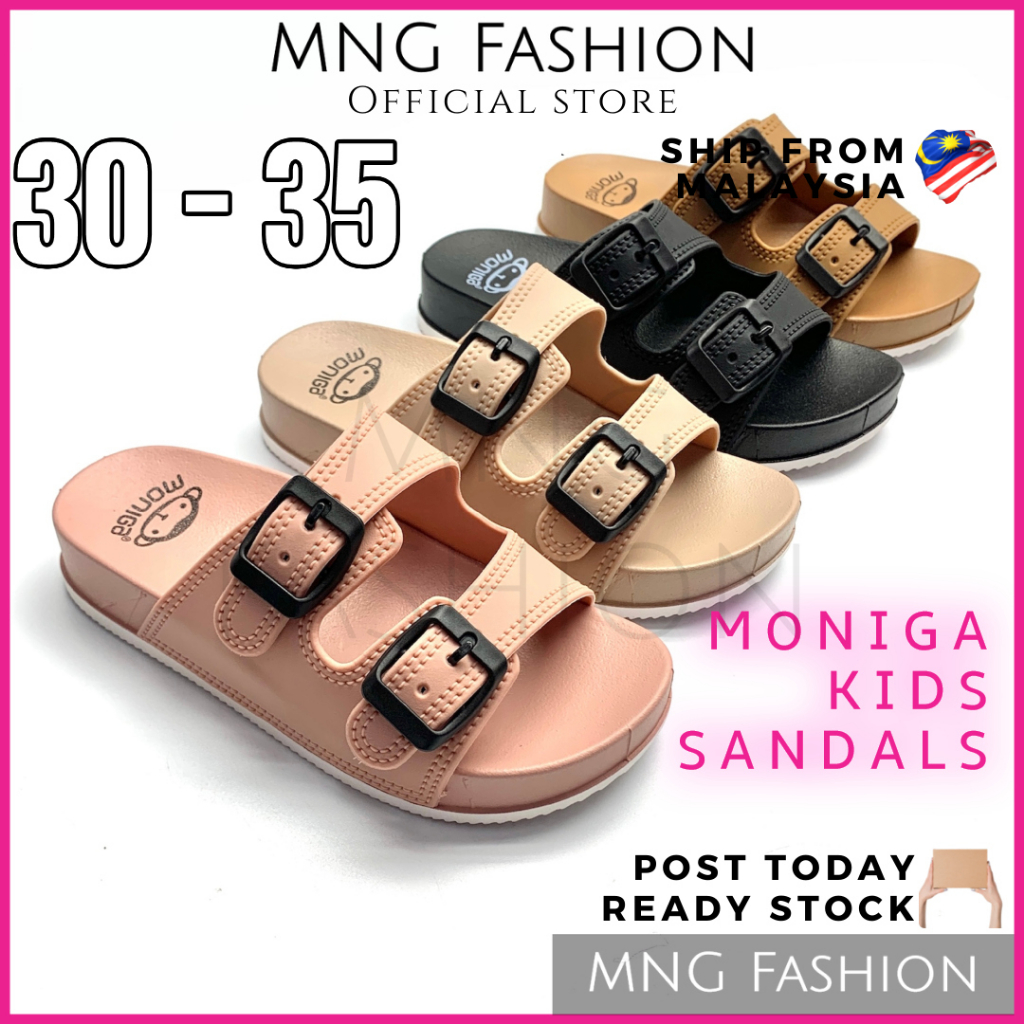 MONIGA KIDS - Sandal Budak Sole Lembut | Sliper Budak Pelbagai Warna ...