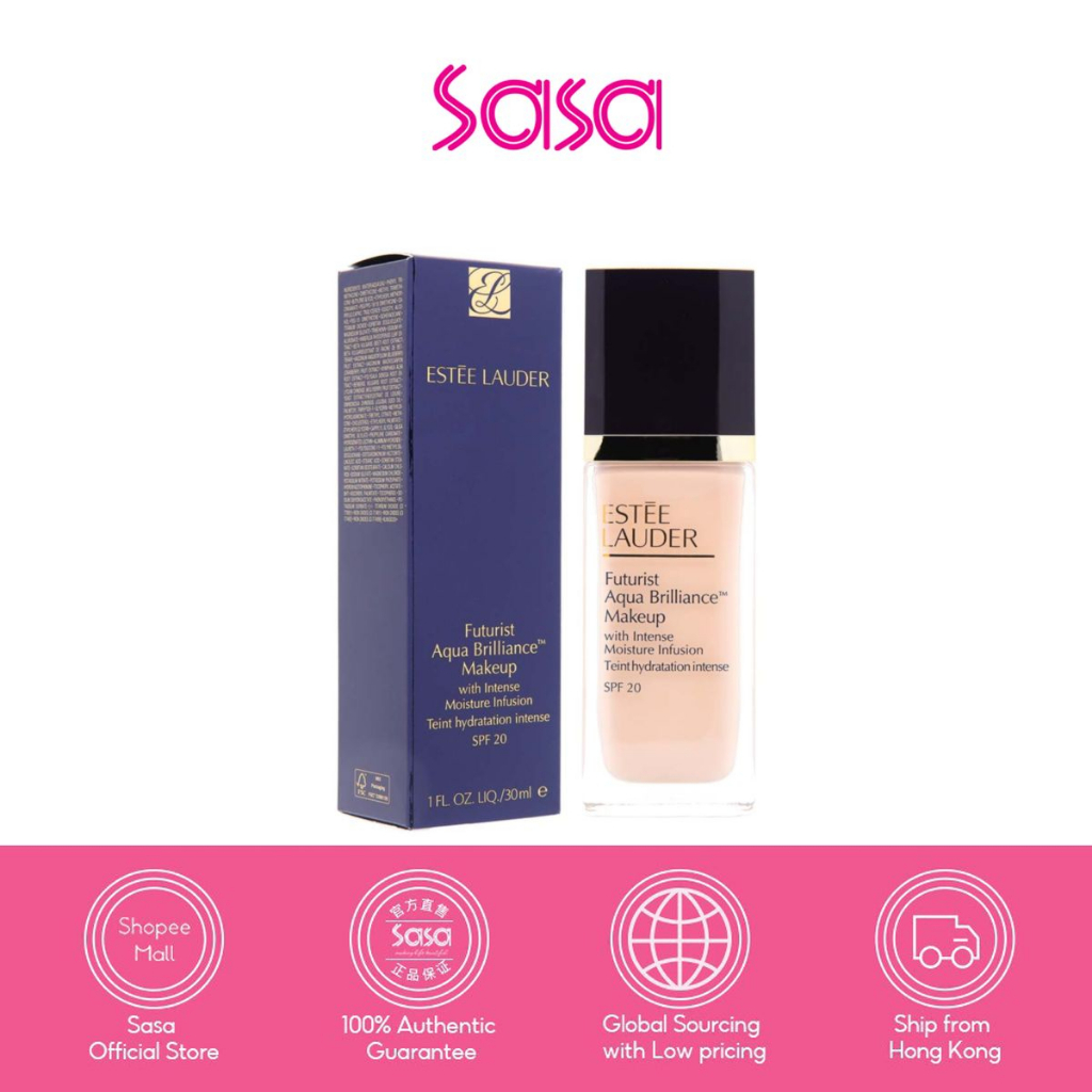 ESTEE LAUDER Futurist Aqua Brilliance Makeup Foundation SPF 20/PA++ ...