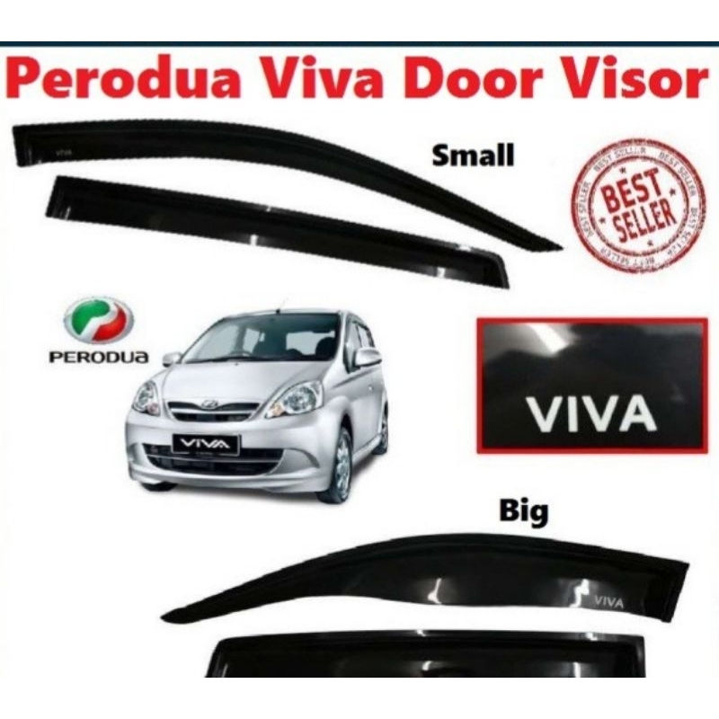 Perodua Viva airpress door visor Big small door visor | Shopee Malaysia