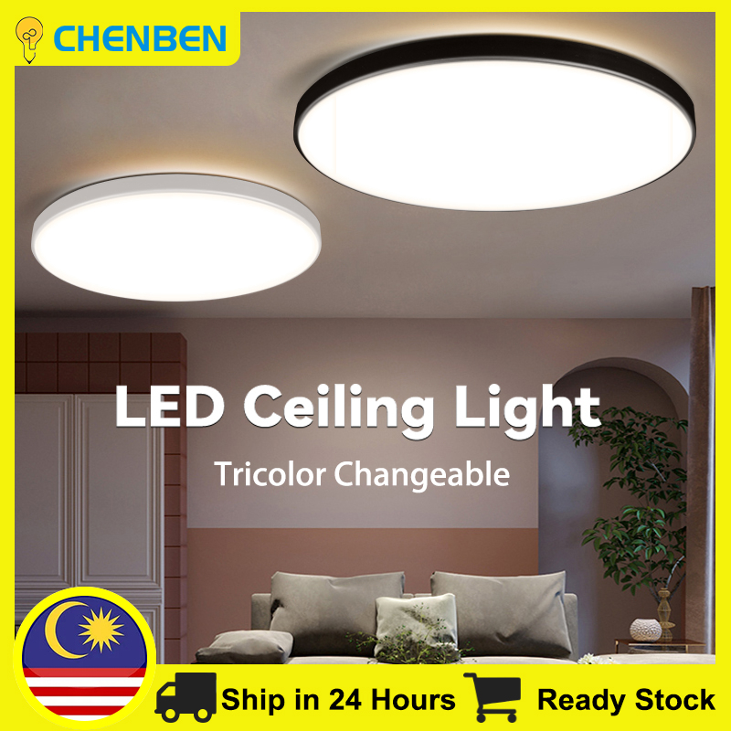 LANGYUE LED Ceiling Light Ultra Thin 3 Color Lampu Hiasan Ruang Tamu ...