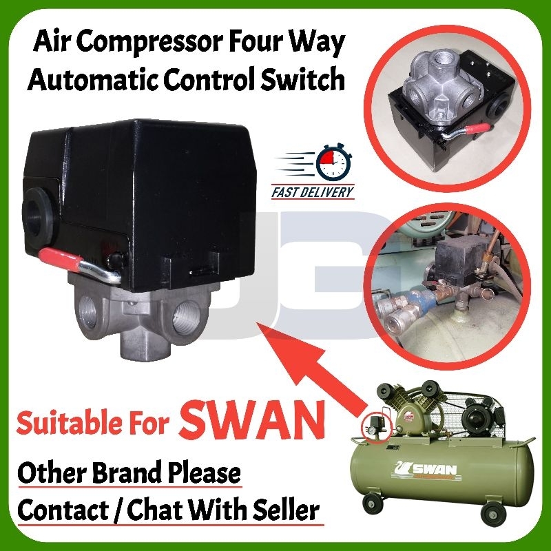 Air Compressor 4 Way / Four Way Automatic Pressure Control Switch ...