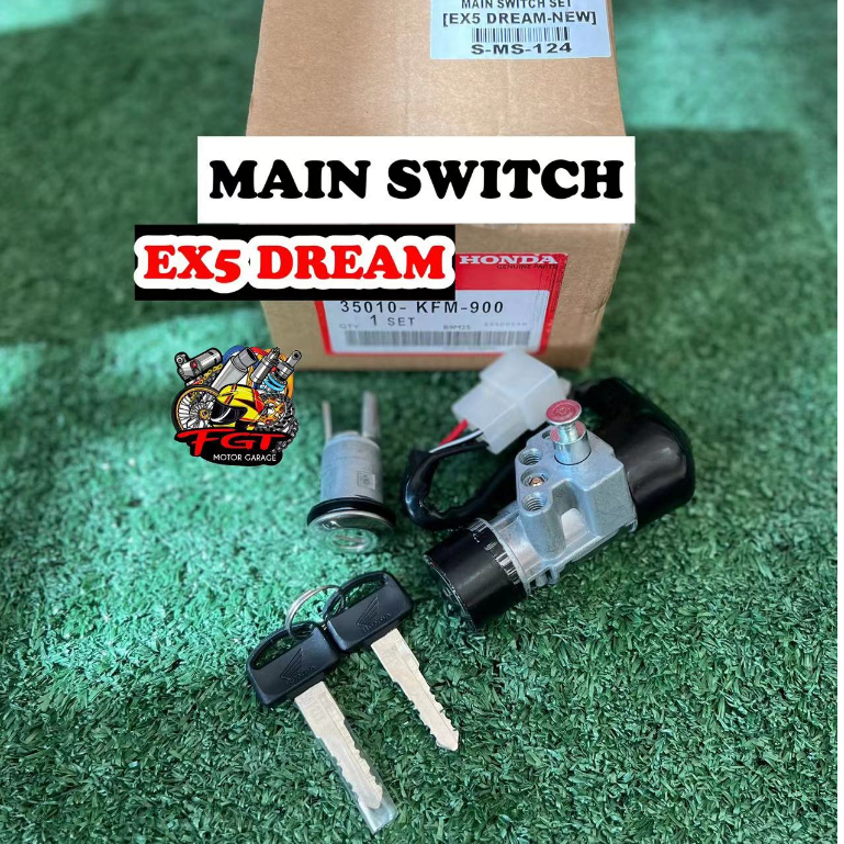 MAIN KEY SWITCH FULL SET EX5 /DREAM / DREAM NEW 2 (II) HONDA KUNCI ...