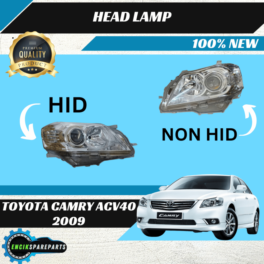 Toyota Camry Acv40 / Acv41 2009 Head Lamp Lampu Besar 100% New Baru ...