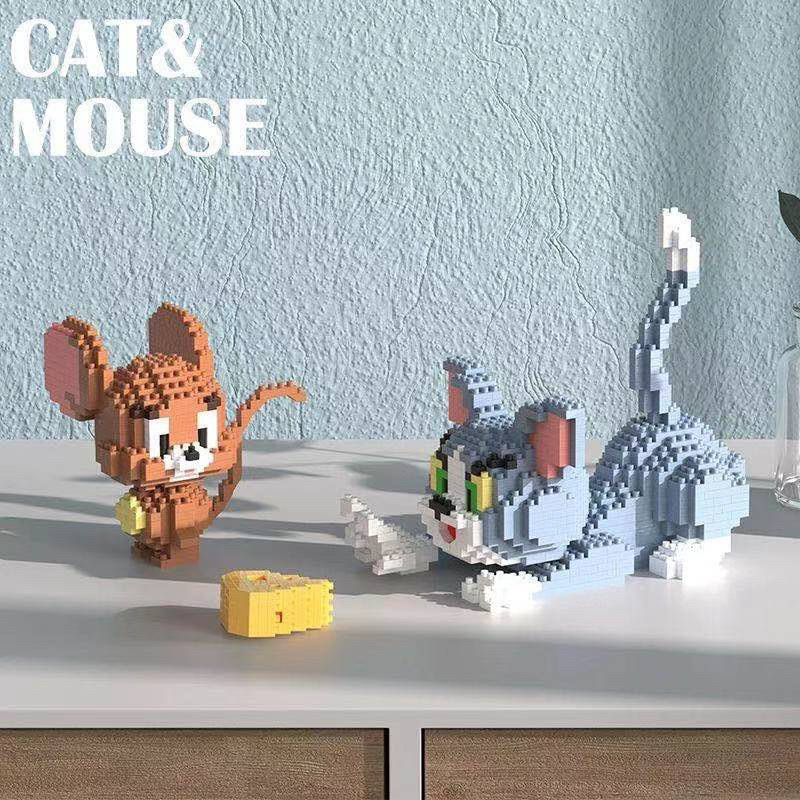 Nano Block Tom And Jerry Mini Building Blocks 猫和老鼠积木 汤姆和杰瑞 Cartoon ...