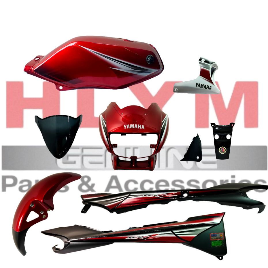 RXZ HLYM 100% ORIGINAL YAMAHA 5PV CATAL CATALYZER MAROON BAJAK PUTIH ...