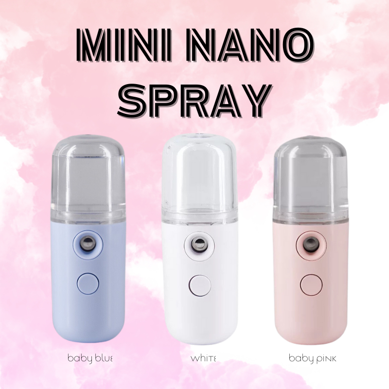 Portable Mini Face Nano Water Mist 30ML Sprayer Facial Steamer USB ...
