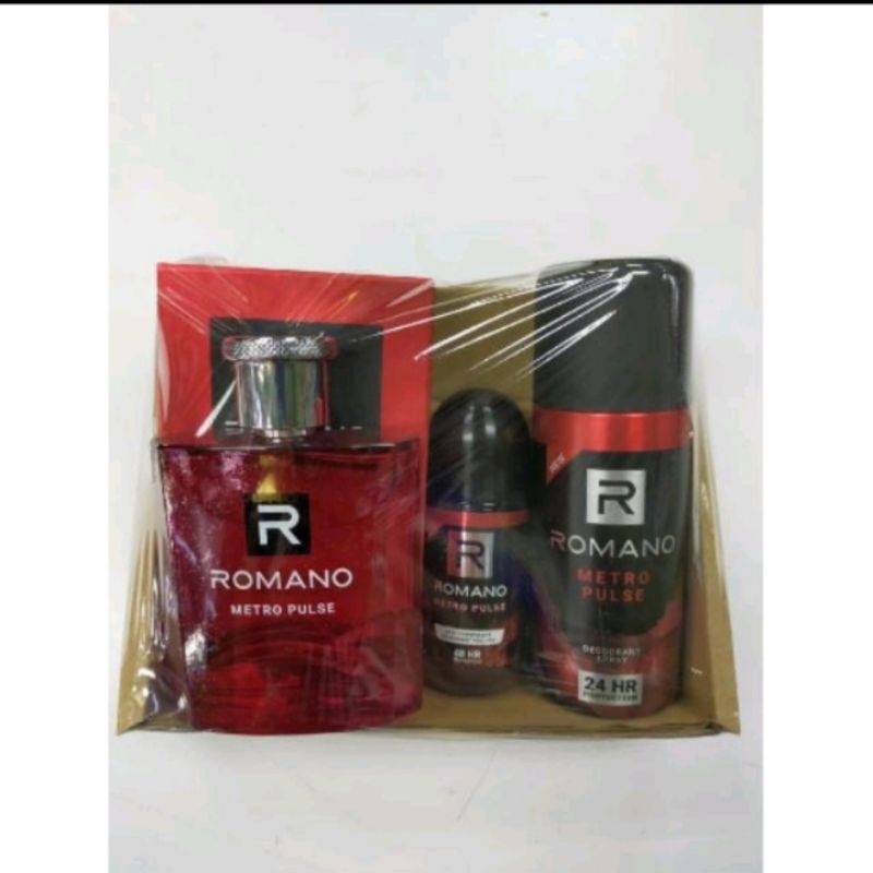 Perfume Romano metro pulse Perfume gift set Perfume Hadiah kahwin ...