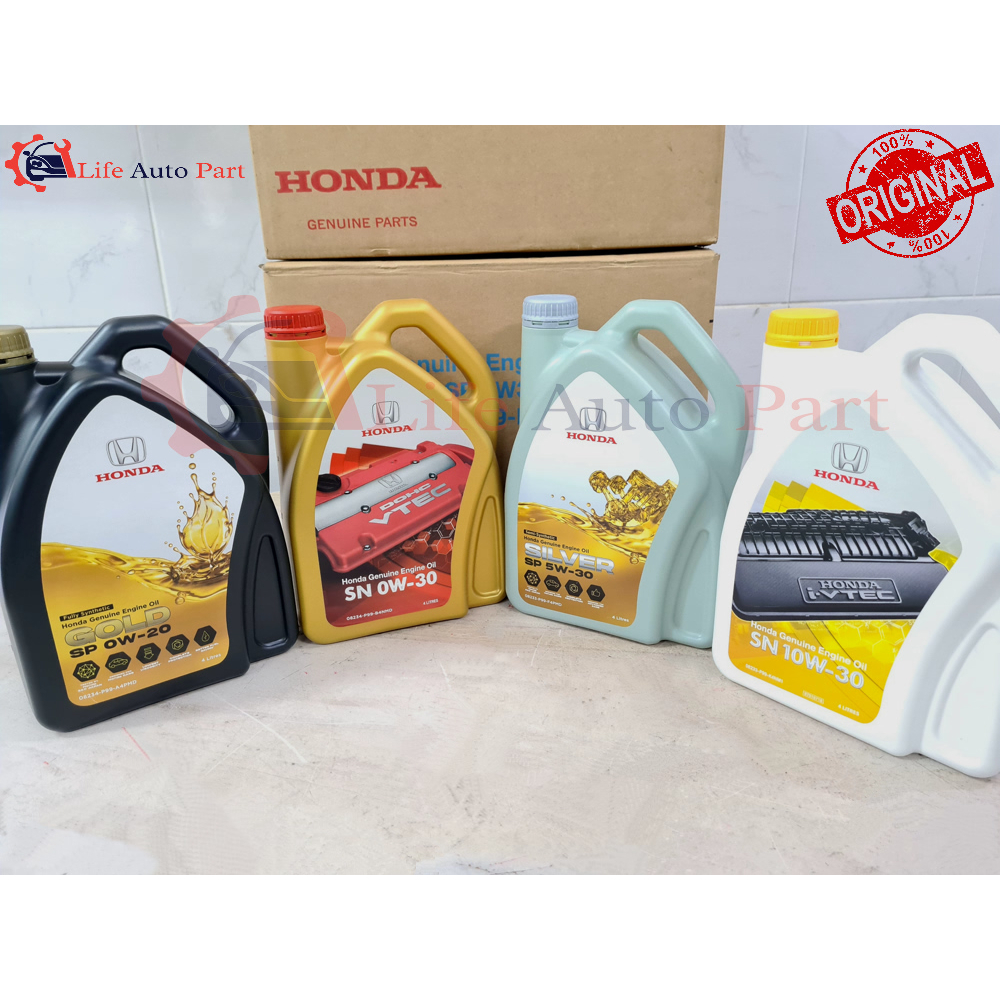 100% ORIGINAL HONDA ENGINE OIL 0W20 0W30 5W30 10W30 4L | Shopee Malaysia