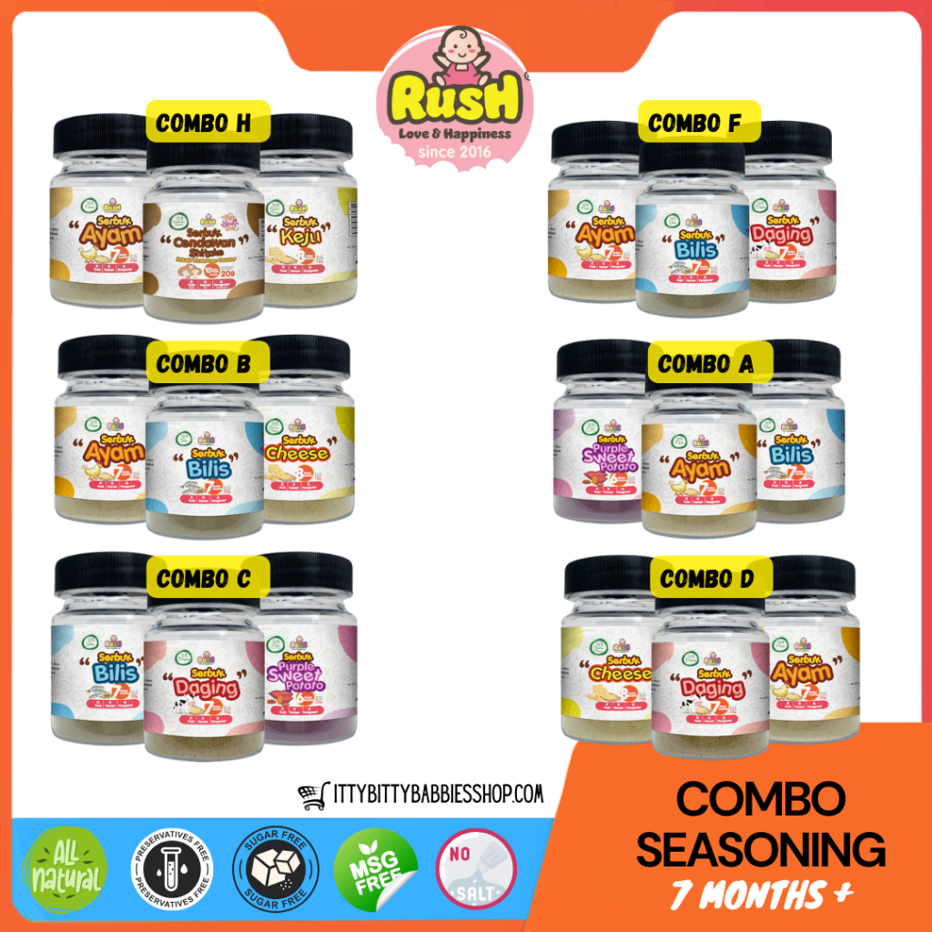 RUSH - Combo Seasoning Set (7m+) | Shopee Malaysia