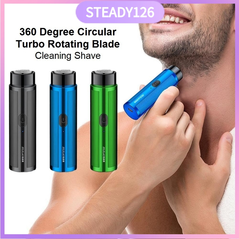 Mini Men's Electric Shaver Travel Razor Car Portable Beard Rotary ...