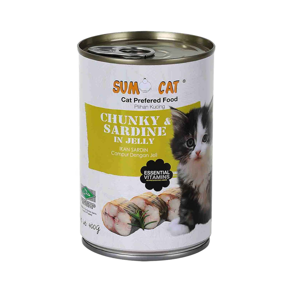 Sumo Cat Premium Cat/Kitten Canned Wet Food Tuna Series (400g) | Shopee ...