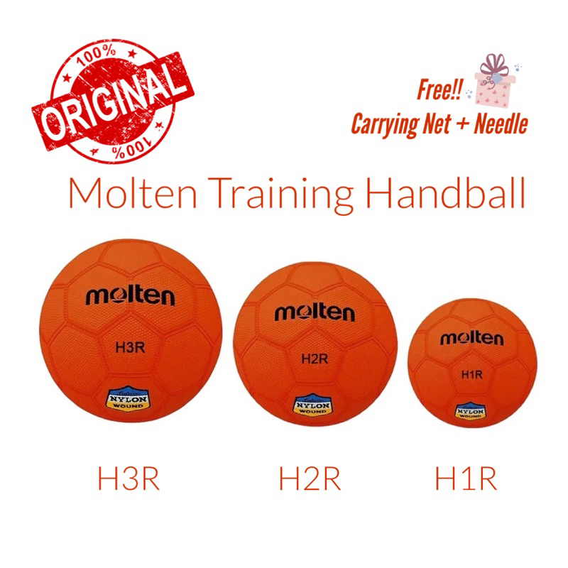 Molten Training Handball / Bola Baling Latihan H1R / H2R / H3R👍🏼 100% ...