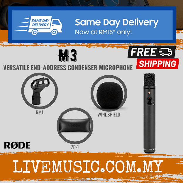 Rode M3 Multi-powered Condenser Microphone ( M-3 ) | Shopee Malaysia