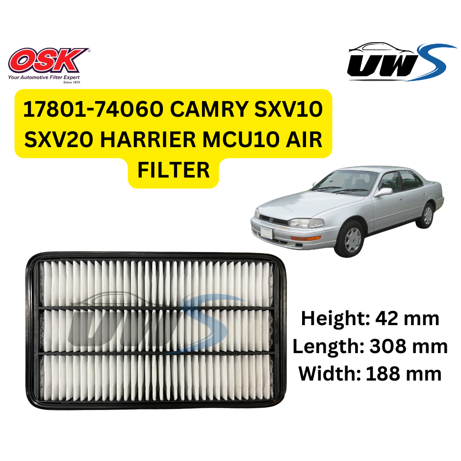 17801-74060 CAMRY SXV10 SXV20 HARRIER MCU10 AIR FILTER | Shopee Malaysia