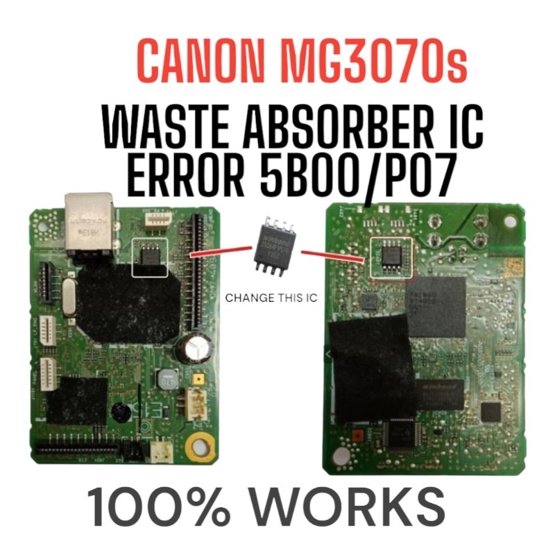 CANON MG3070s WASTE ABSORBER IC 5B00/P07 | Shopee Malaysia