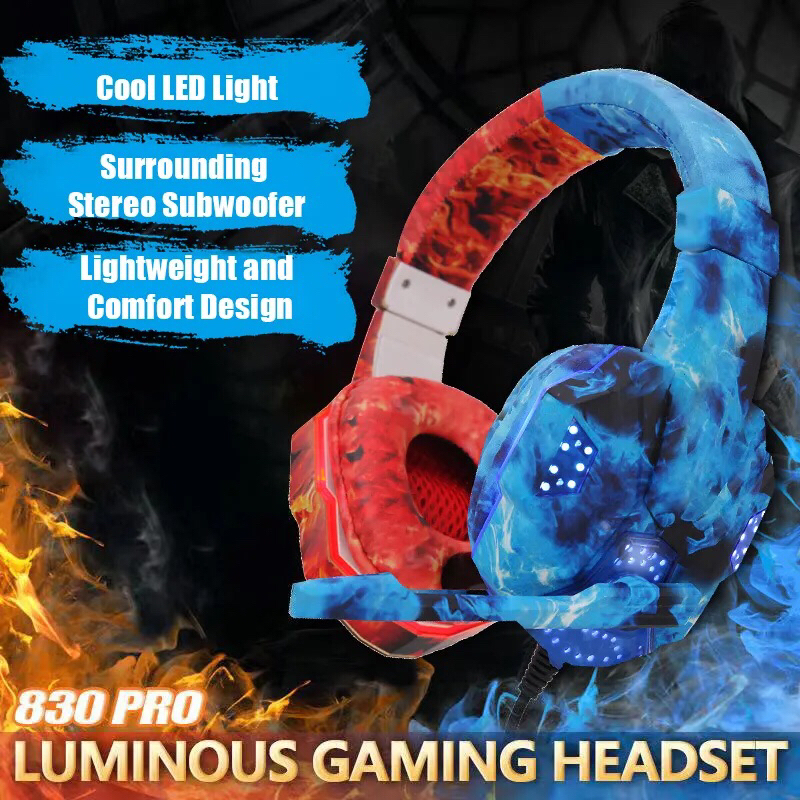 Soyto 830Pro Gamer Gaming Headset Plextone Wired Stereo Headphone with ...