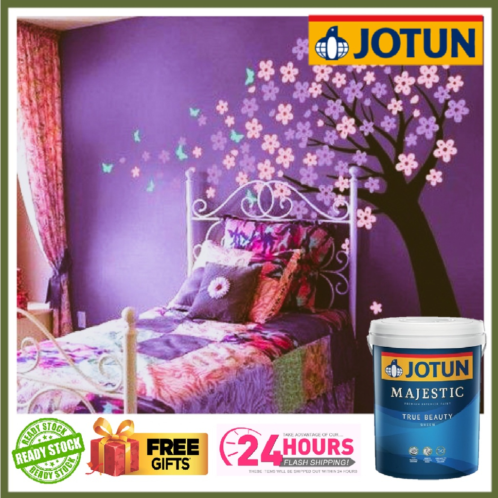 JOTUN 15L 4392 VIOLET Majestic True Beauty Sheen /Cat Dalam Kilat/Cat ...