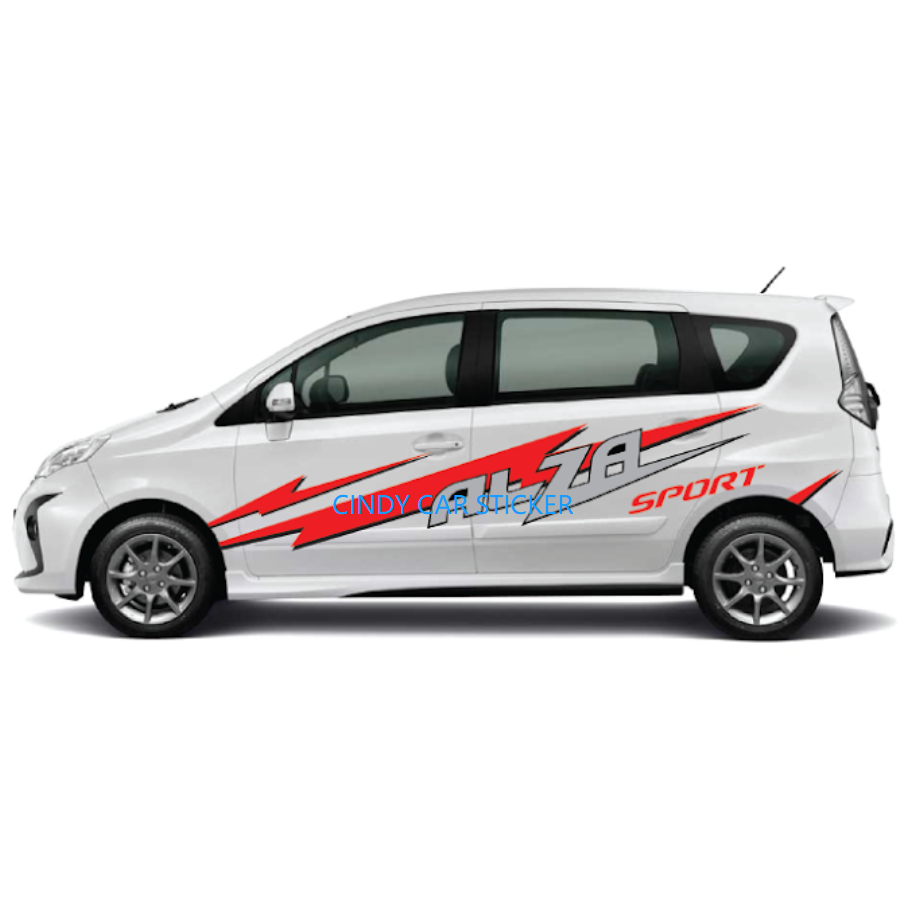 PERODUA ALZA CAR BODY STICKER | Shopee Malaysia