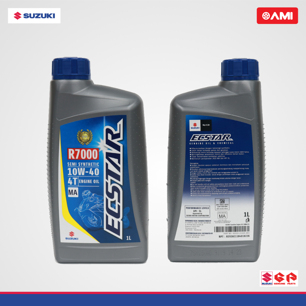 4T ECSTAR Engine Oil 10W-40 SL MA Fully Semi Synthetic Suzuki Genuine ...