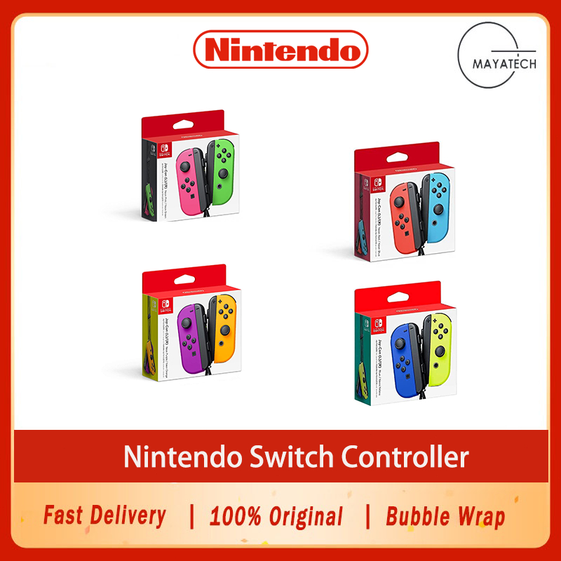 【Ready Stock】original Nintendo Switch Joy-Con Controller Pair - Neon ...