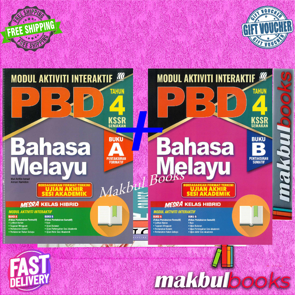 Sasbadi Modul Aktiviti Interaktif Pbd Bahasa Melayu Buku A B Tahun 4
