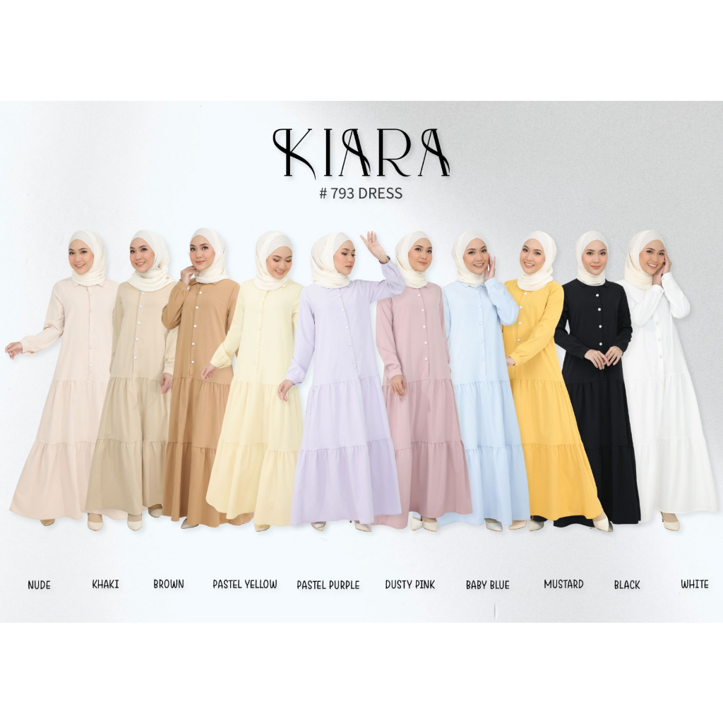 CHICCHOC l KIARA DRESS 793 BAJU RAYA READY STOCK | Shopee Malaysia