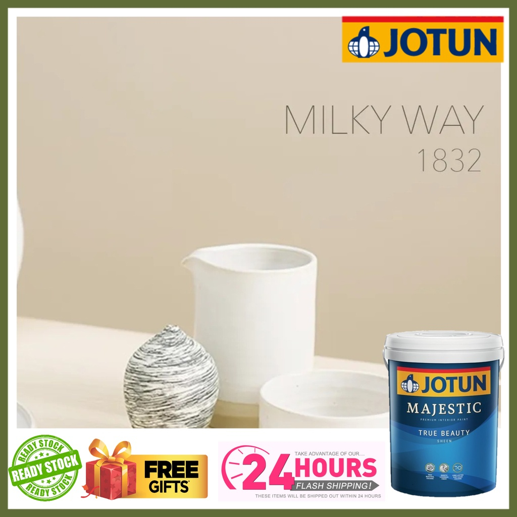 JOTUN 1L 1832 MILKY WAY Majestic True Beauty Sheen /Cat Dalam Kilat ...