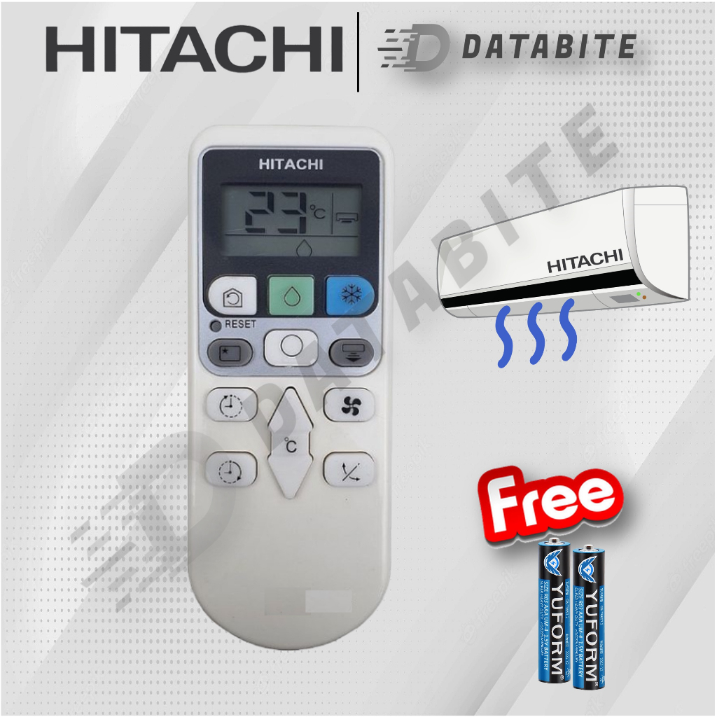 HITACHI Air Cond Remote Air Conditioner Replacement Remote Control RAR ...