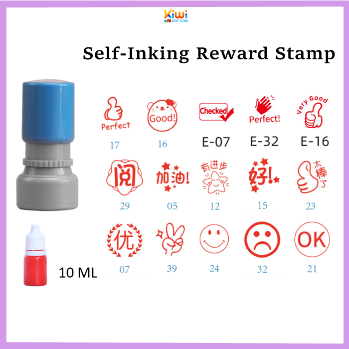 23mm Pre-ink Reward Stamp Chop / Cop Guru for Teacher For Students For ...