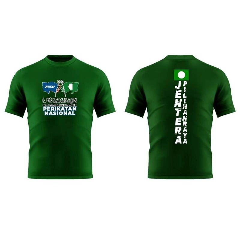 BAJU PARTI PAS PERIKATAN NASIONAL DESIGN BARU KAIN JERSI 2 | Shopee ...