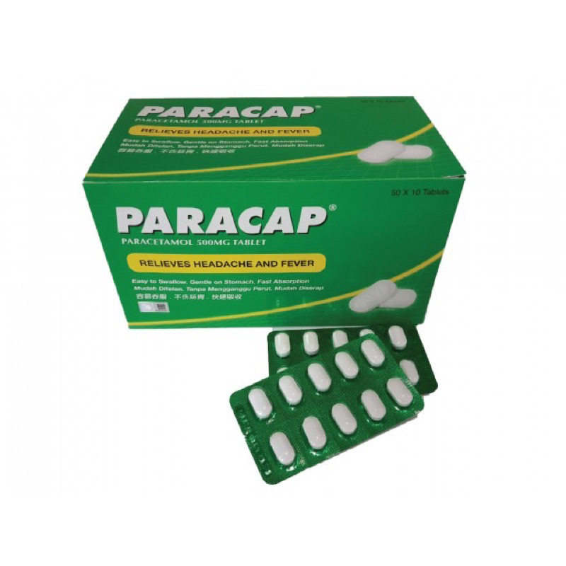 Paracap Fast Absorption 500mg Tablets 10’s | Shopee Malaysia