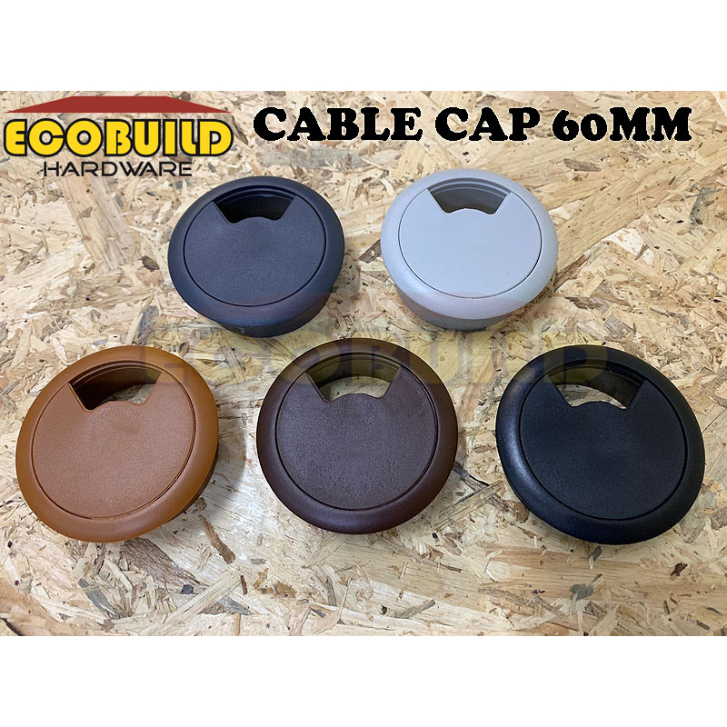 DESK TABLE PLASTIC CABLE COVER PVC COMPUTER CAP 60MM | Shopee Malaysia