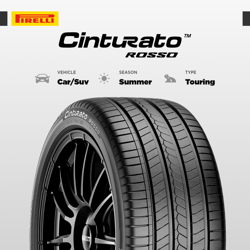 185/60R15 84H PIRELLI CINTURATO™ ROSSO™ | Shopee Malaysia