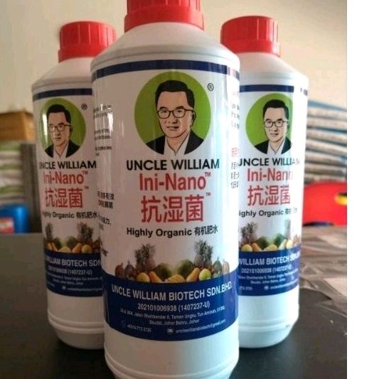 uncle william biotech, Ini-Nano 抗湿菌 1L Highly organic 有机肥水 | Shopee ...