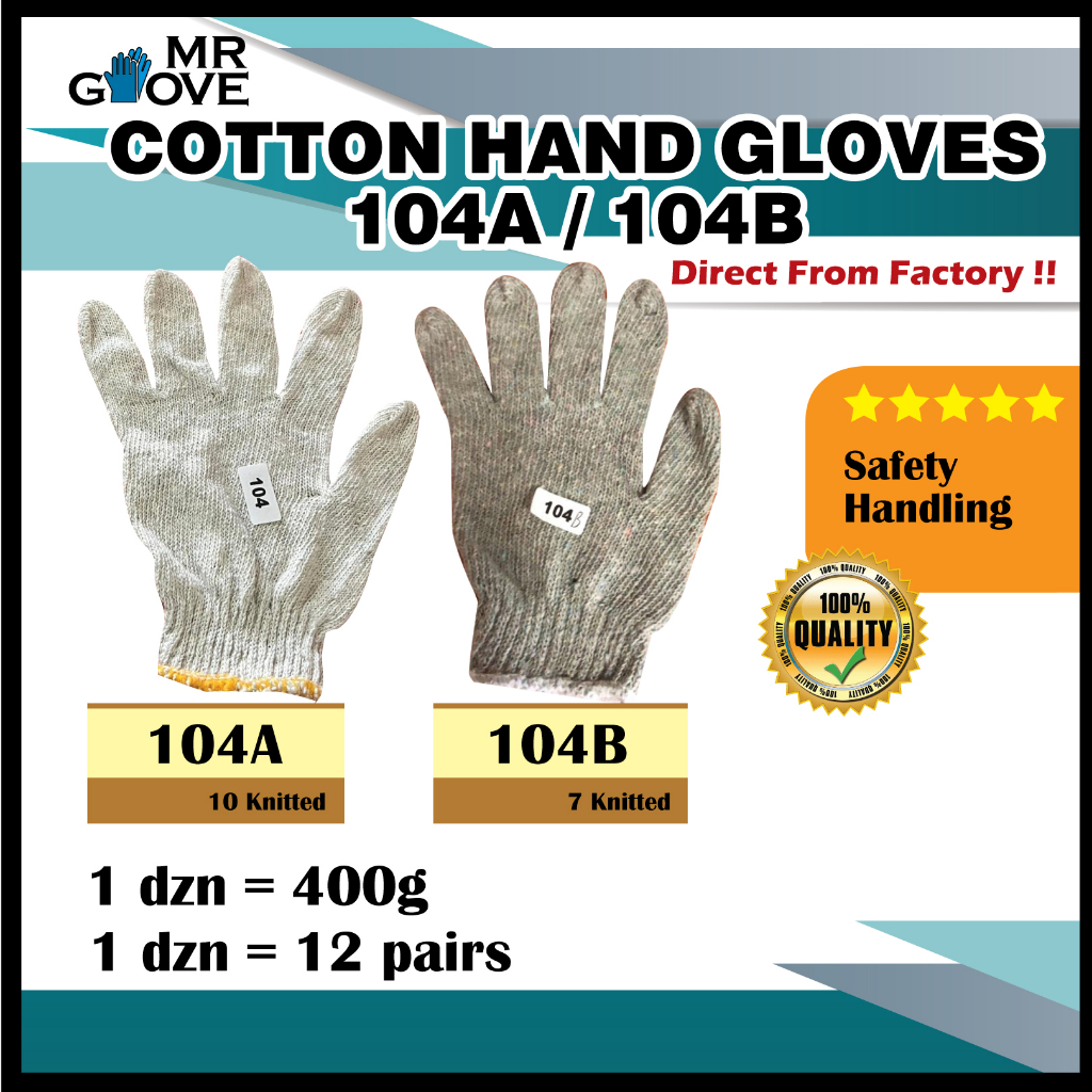 Cotton Gloves 104/105/106 | Shopee Malaysia