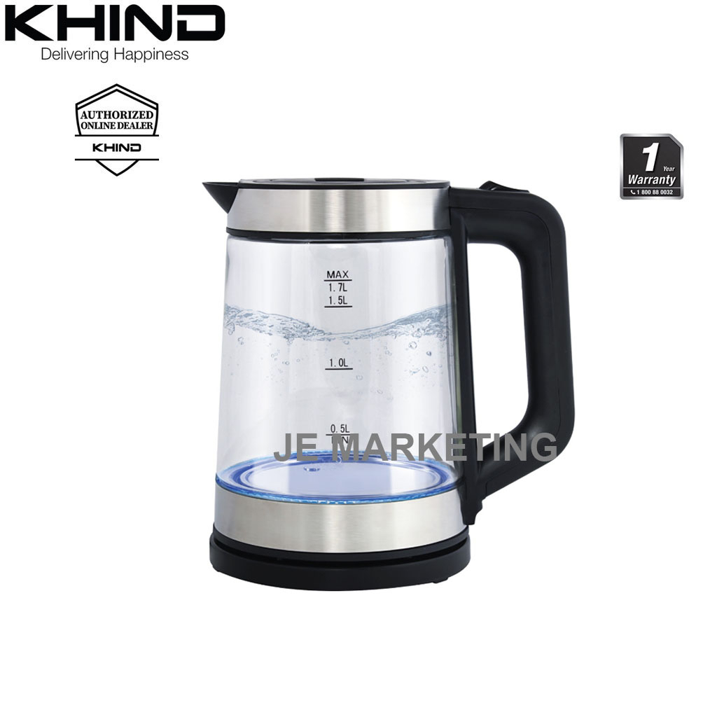KHIND GLASS JUG KETTLE (1.7L) EK171G | Shopee Malaysia
