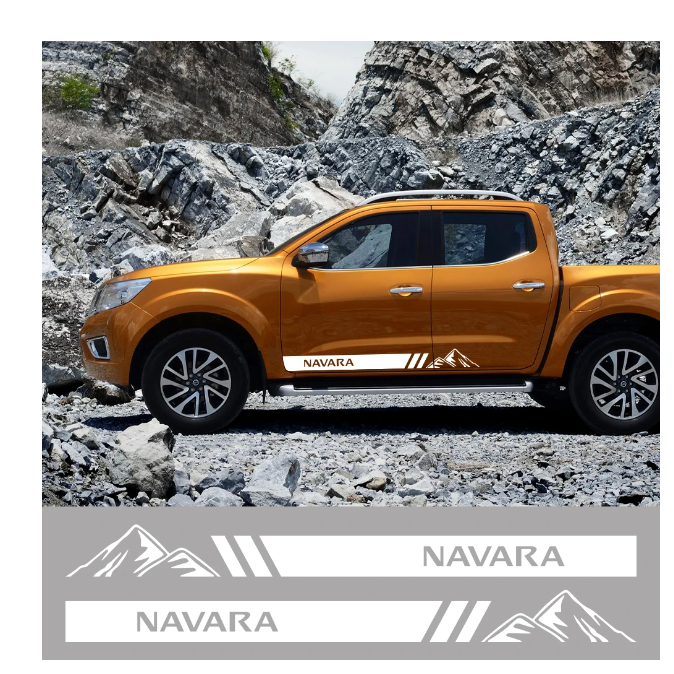 Pickup Stickers For Nissan Navara NP300 SR Truck Body Graphics Mountain ...