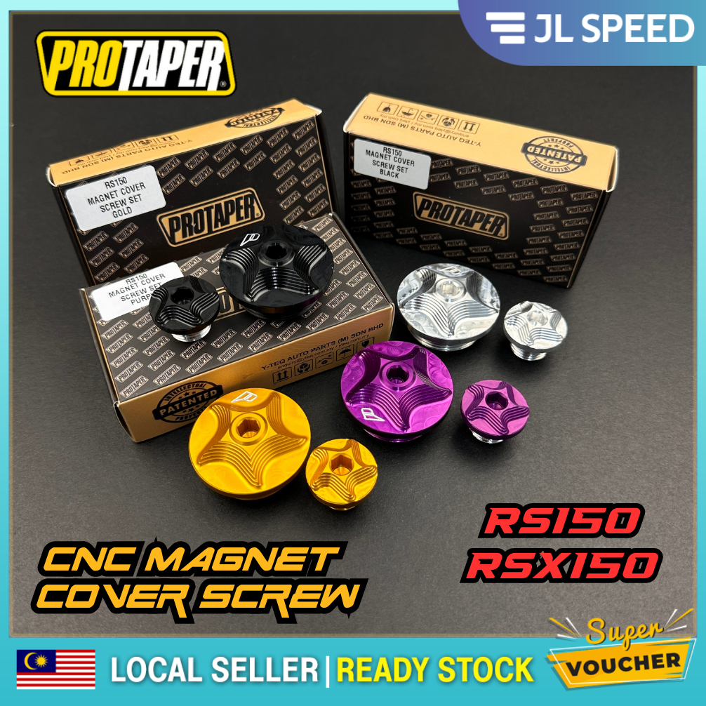 PROTAPER CNC MAGNET COVER SCREW SKRU SET (1 SMALL / 1 BIG) FOR RS150 RS ...