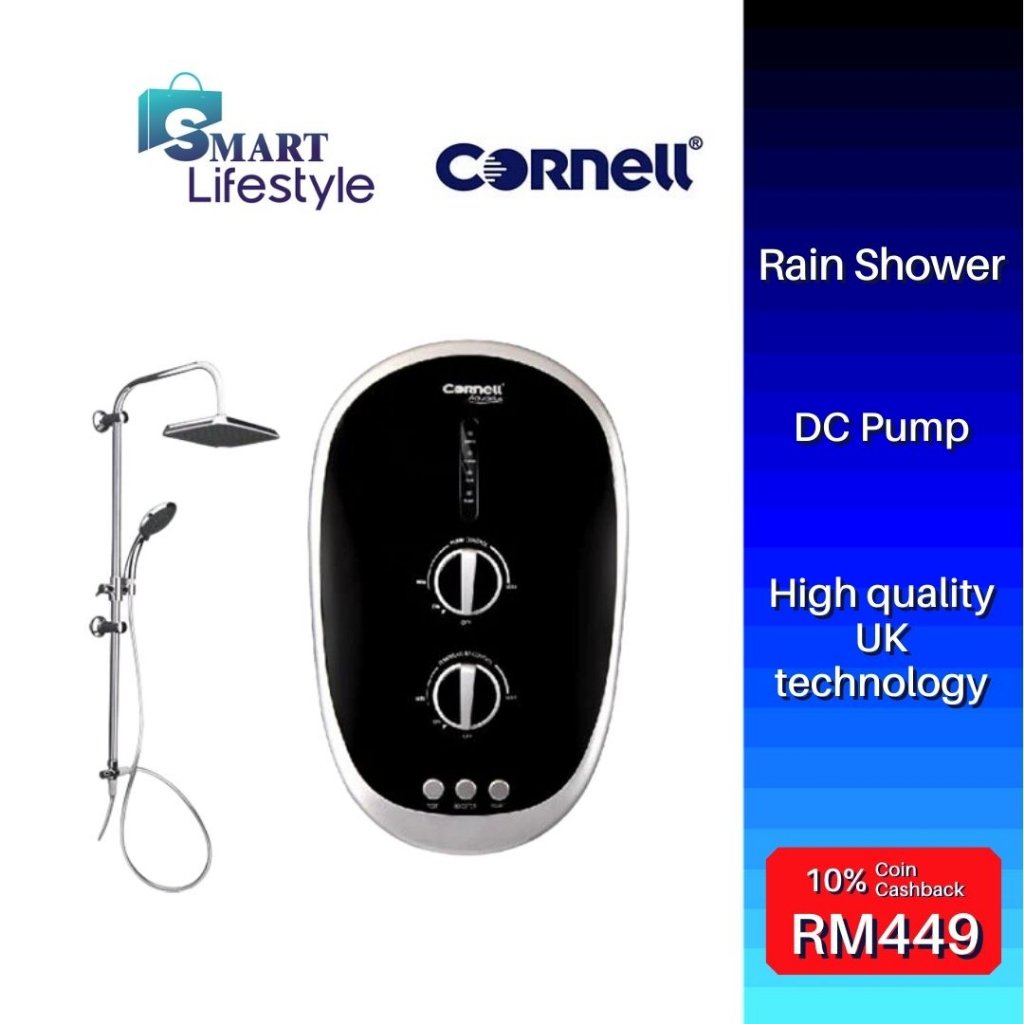 Cornell CIS-E369DCR - Instant Shower With Rain Shower (DC Pump) | Shopee Malaysia