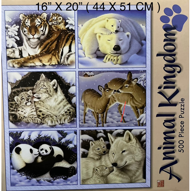 500pcs / 300pcs Jungle / Animal Tiger Bear Panda Animal Kingdom /Jigsaw ...