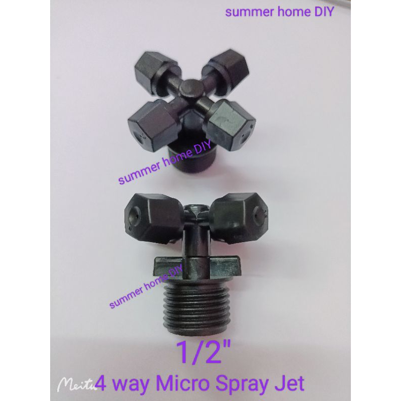Spray Jet / 1/2" 4 Way Micro Spray Jet/Nozzle Tauge Sprout Sprayer ...